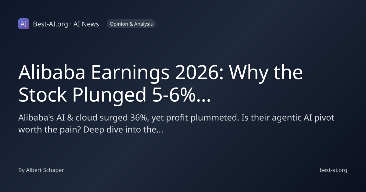 Alibaba Earnings 2026: Why the Stock Plunged 5-6% Despite Explosive AI ...