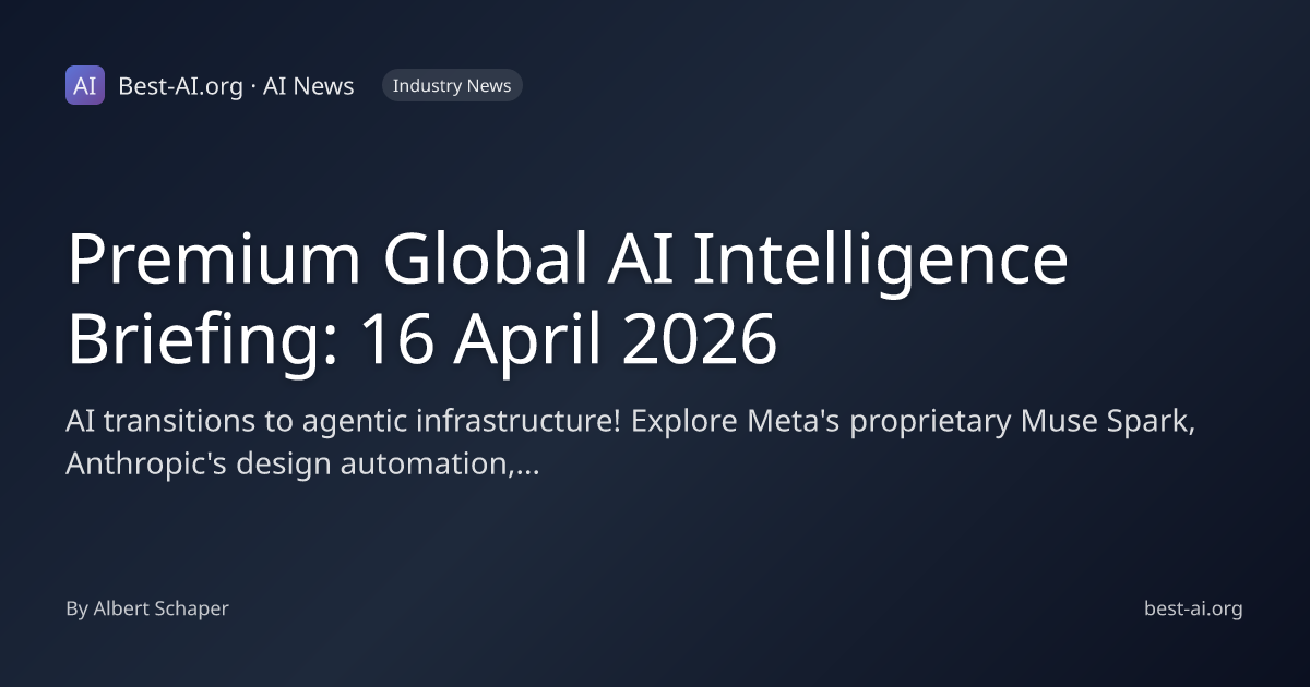 Premium Global AI Intelligence Briefing: 16 April 2026 | Best-AI.org ...